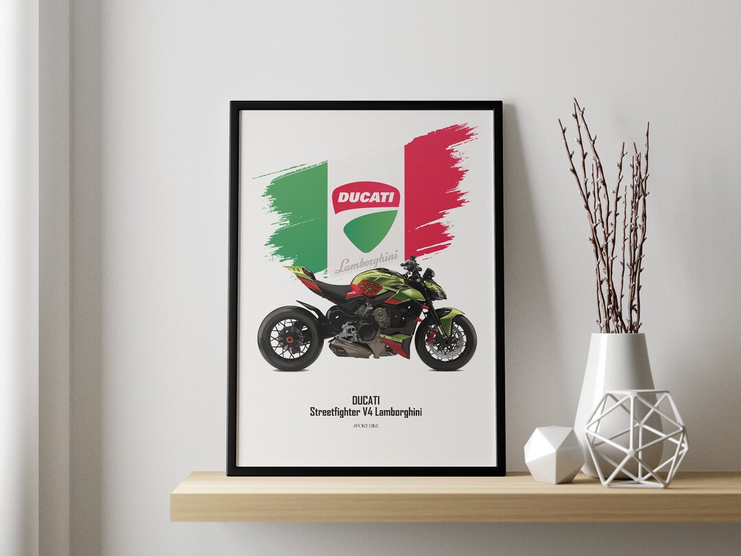 Ducati Streetfighter V4 Lamborghini Digital Prints Wall Art - Etsy