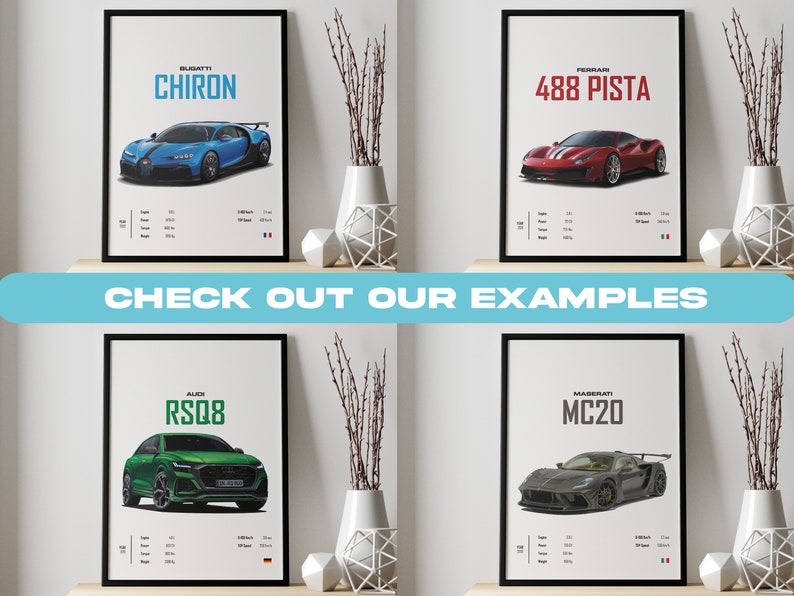 PRINTABLE Custom Car Print Sport Bikes for a Car Enthusiast - Etsy