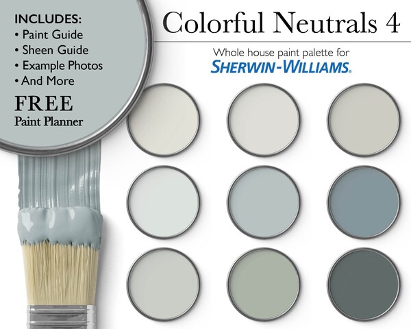 Calm Paint Color Palette, Benjamin Moore, Calm Undertone, Calm Paint ...