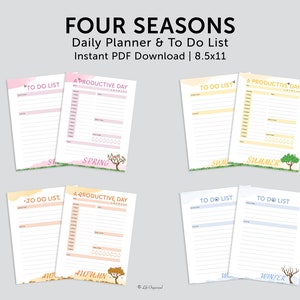 Seasonal Planner and to Do List - Etsy