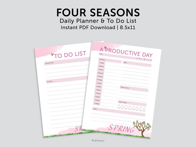 Seasonal Planner and to Do List - Etsy