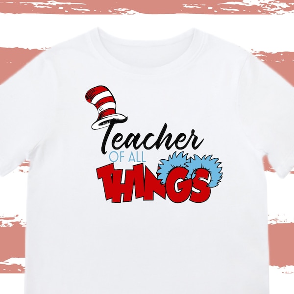 Teacher of All Things Tshirt - Etsy