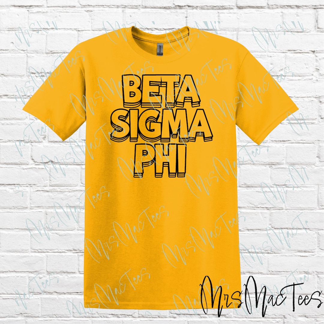 Beta Sigma Phi Yellow Sorority Tee / Life Learning Friendship / BSP ...