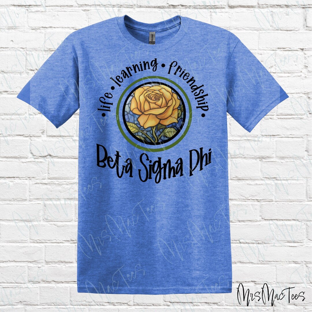 Beta Sigma Phi Sorority Tee / Life Learning Friendship / BSP Social ...