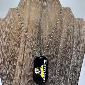 Subtronics Cyclops Army Double Sided Necklace Dogtag Chain Dubstep Rave ...