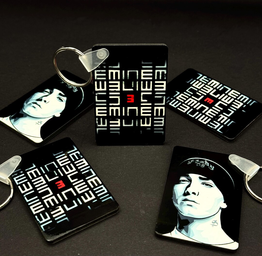 Eminem X Slim Shady Keychain Rap God Marshall Mathers Goat - Etsy