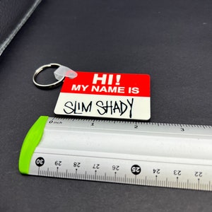 Slim Shady Keychain Eminem Marshall Mathers Vicodin Hi My Name Is - Etsy