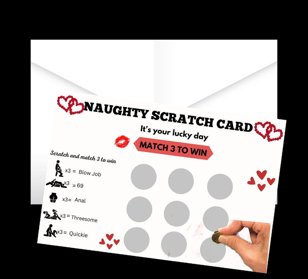 Gift for Husband Naughty Scratch Card for Him Scratch Card Birthday ...