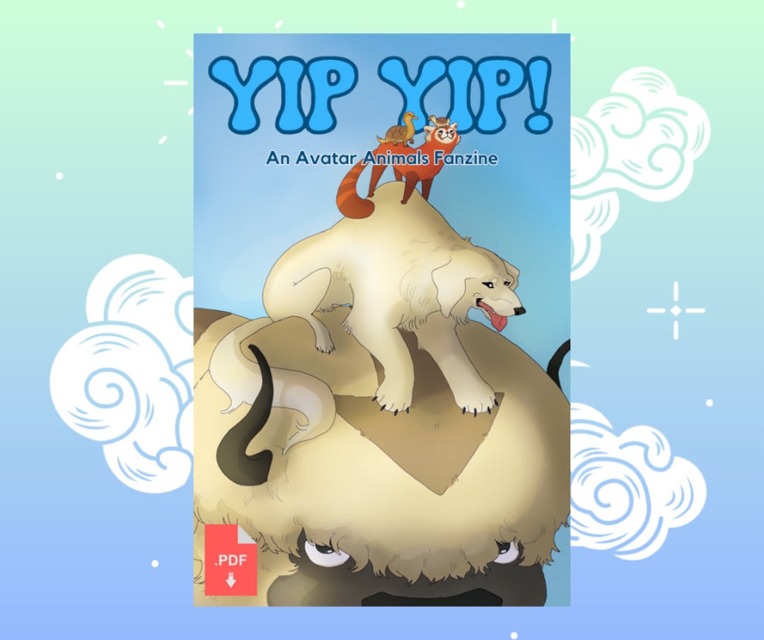 YIP YIP! an Avatar Animals Fanzine - Digital PDF - Etsy