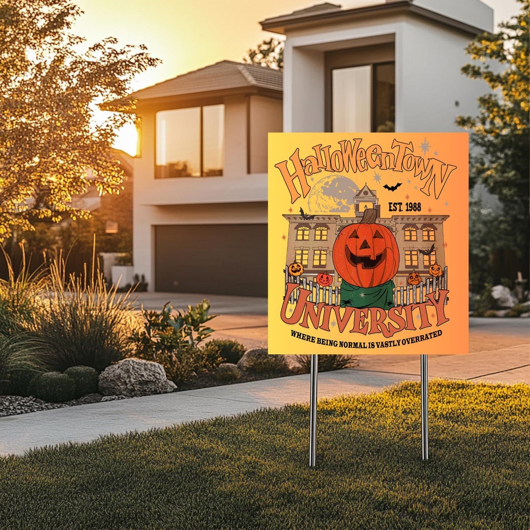 Halloween Town University Est 1998 Yard Sign, Halloweentown Yard Sign ...