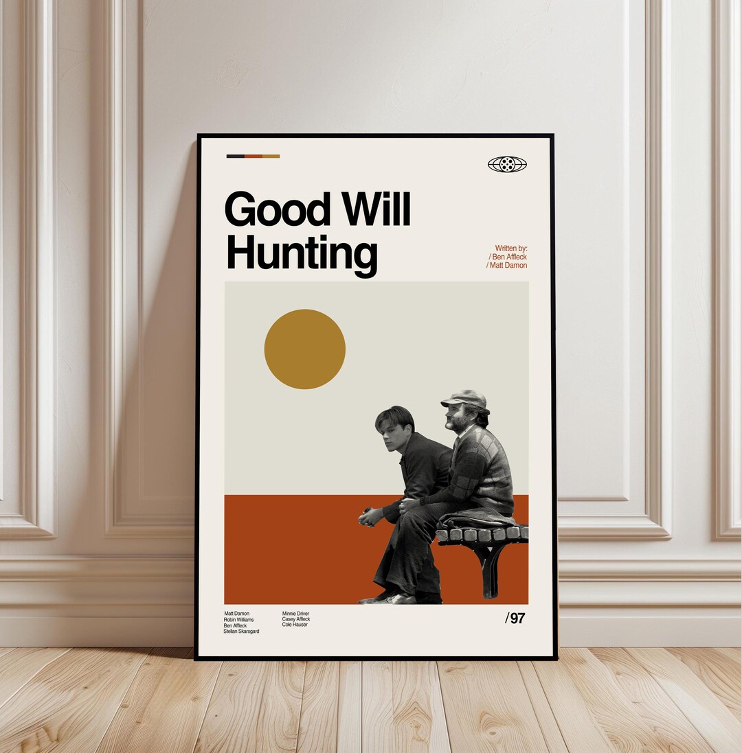 Good Will Hunting Poster, Mid Century Modern Art, Retro Poster ...