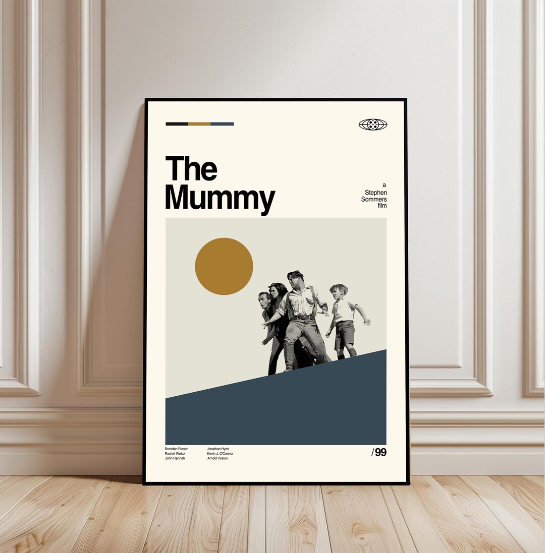 The Mummy 1999 Poster, the Mummy Print, Mid Century Modern Art, Retro ...