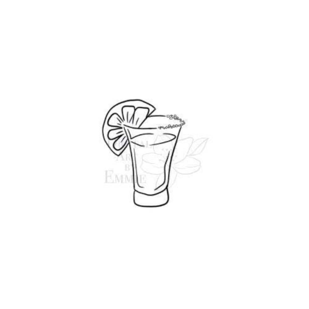 Tequila Shot Tattoo Design - Etsy