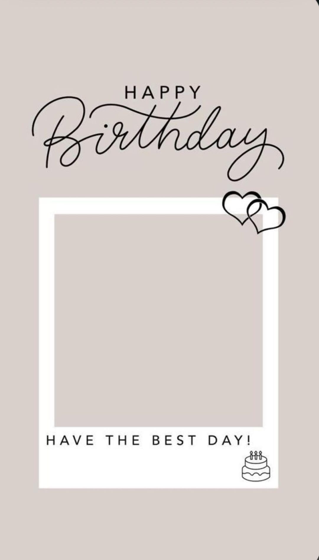 Birthday Post Template or Memories Template - Etsy