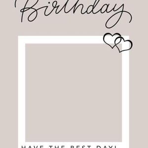 Birthday Post Template or Memories Template - Etsy