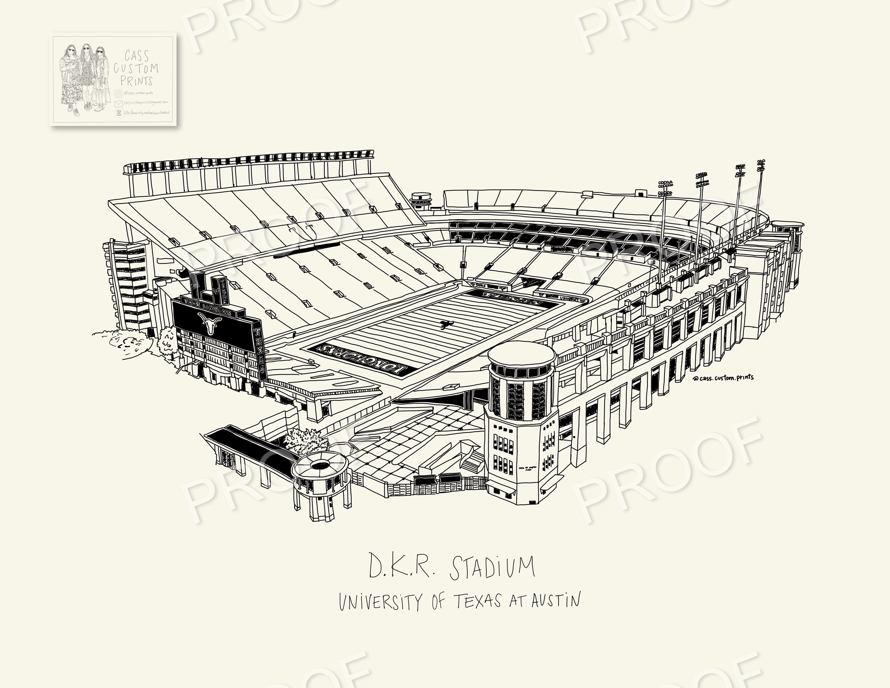 CUSTOM Stadium *digital Download* Art Print - Etsy
