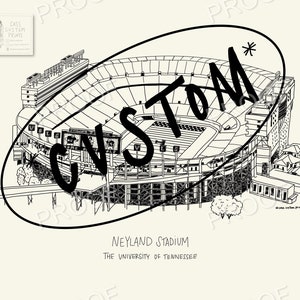 CUSTOM Stadium *digital Download* Art Print - Etsy