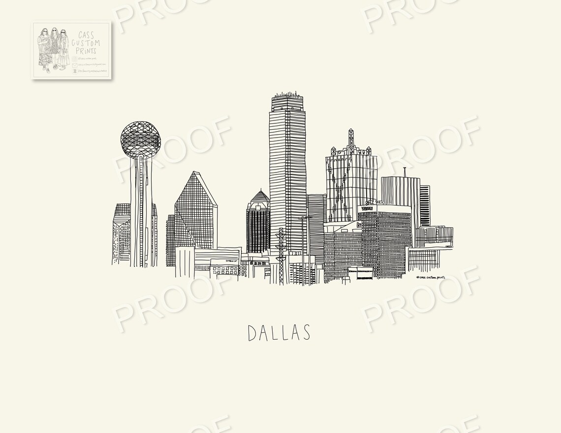 Dallas Cityscape *digital Download* - Etsy