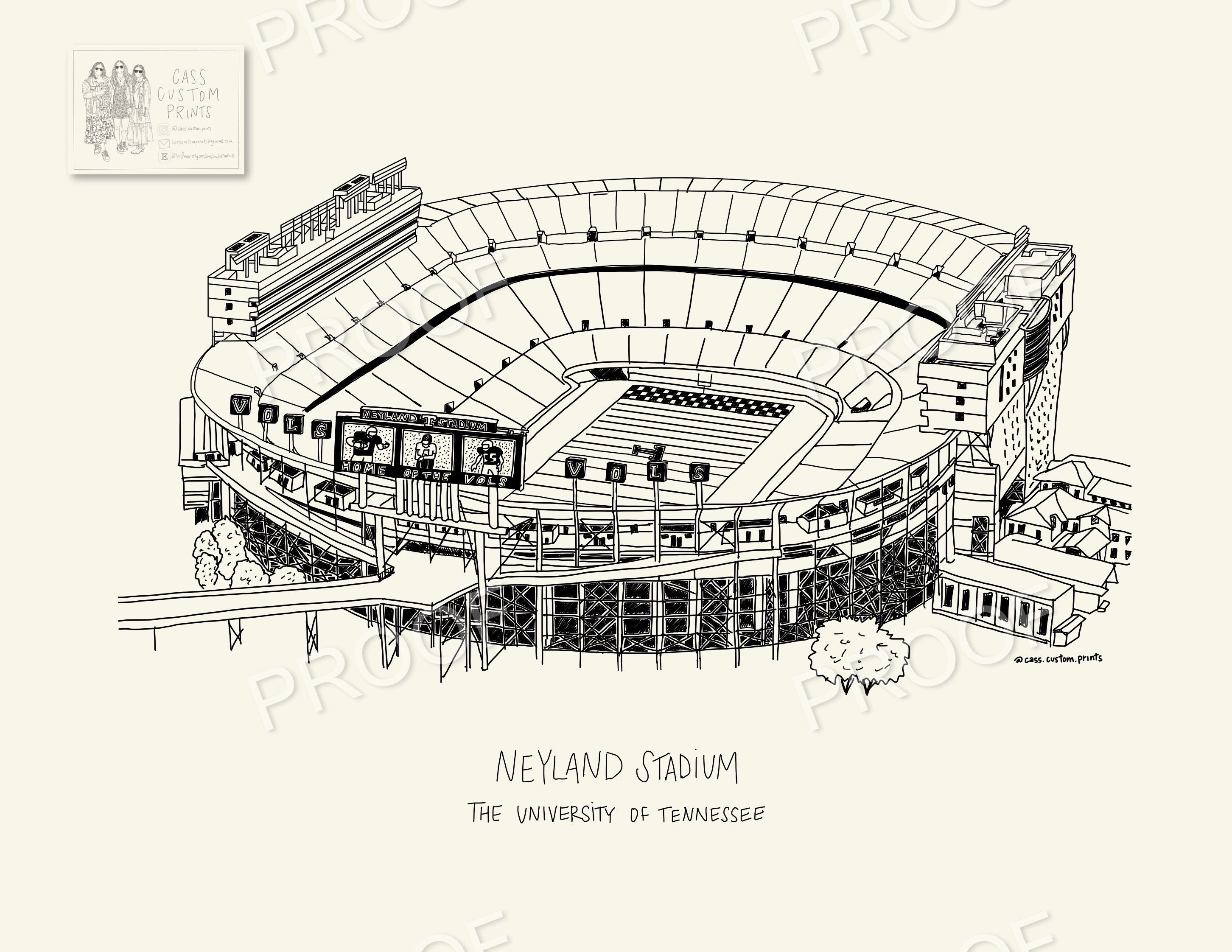 CUSTOM Stadium *digital Download* Art Print - Etsy