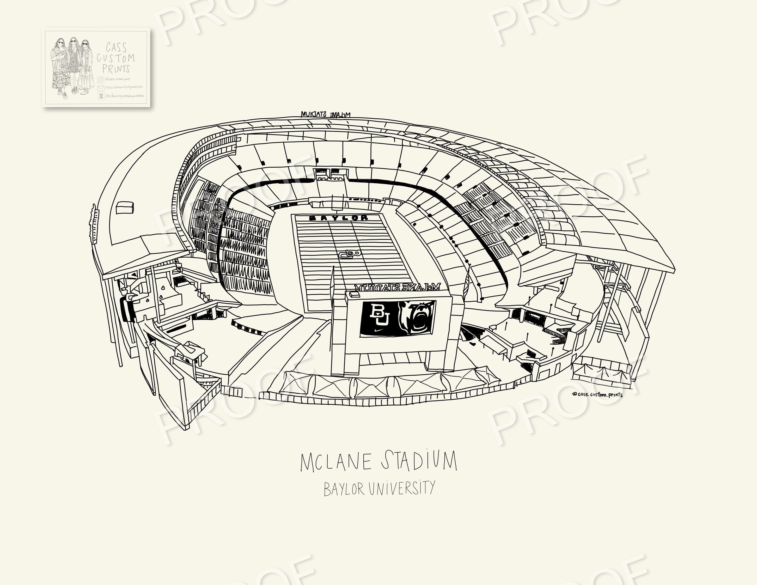 CUSTOM Stadium *digital Download* Art Print - Etsy