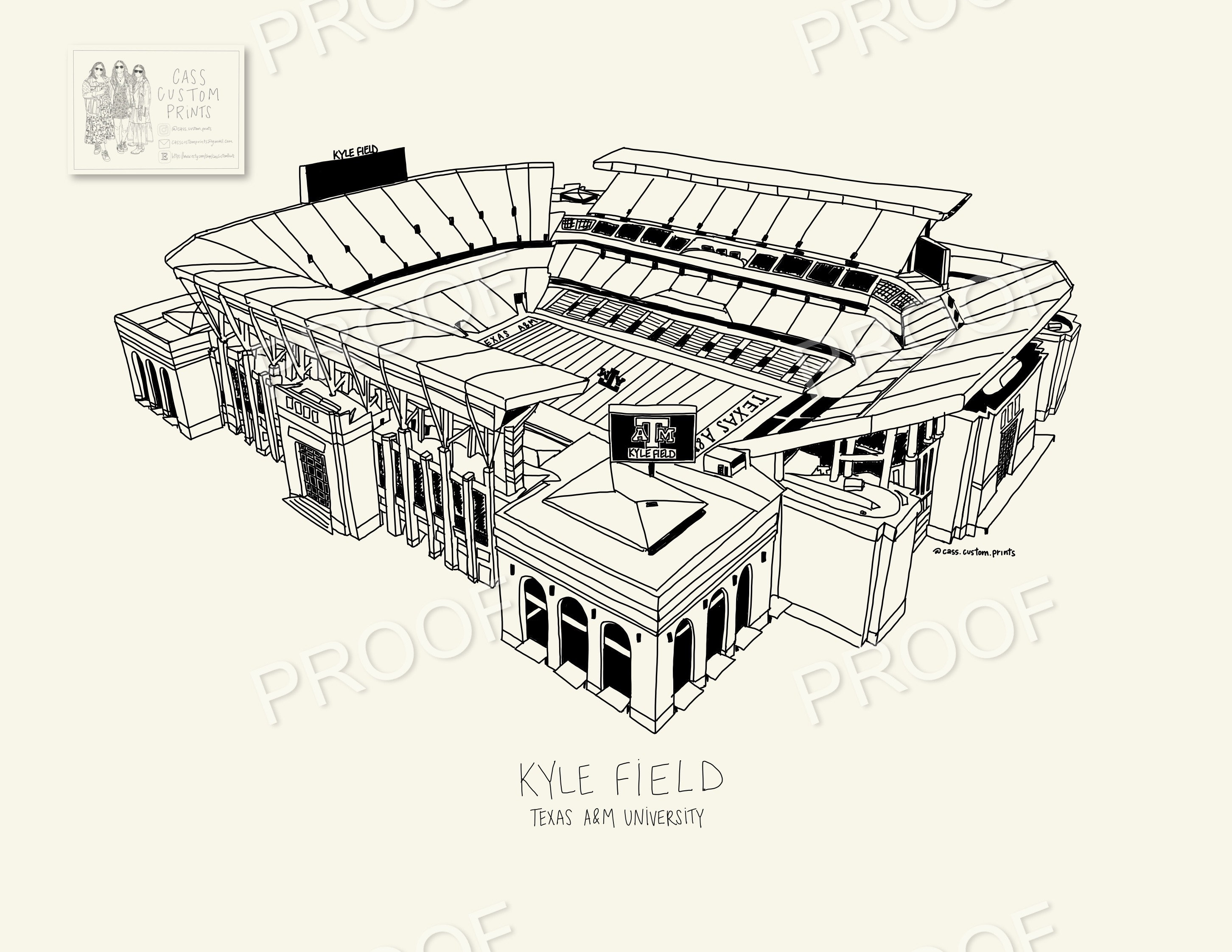 Texas A&M Kyle Field Stadium *digital Download* - Etsy