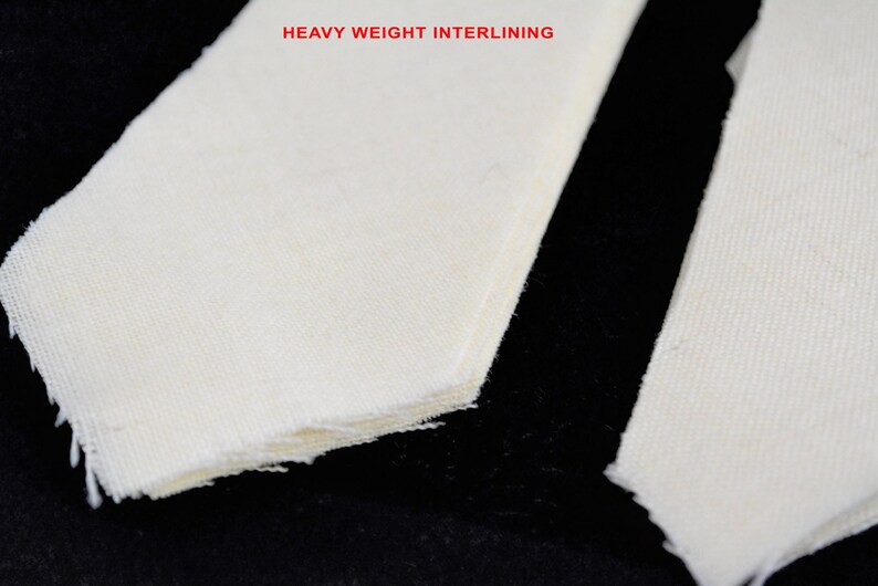 PRE-CUT 3 1/4" Wide Heavy Weight Necktie Interfacing / Interlining ...