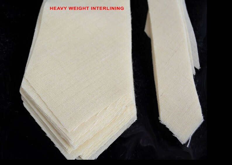 PRE-CUT 3 1/4" Wide Heavy Weight Necktie Interfacing / Interlining ...