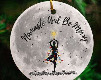 Christmas Holiday Tree Ornament Yoga Pose - Etsy