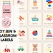 Toy Bin Labels Editable Canva Labels Playroom Labels Digital Download ...