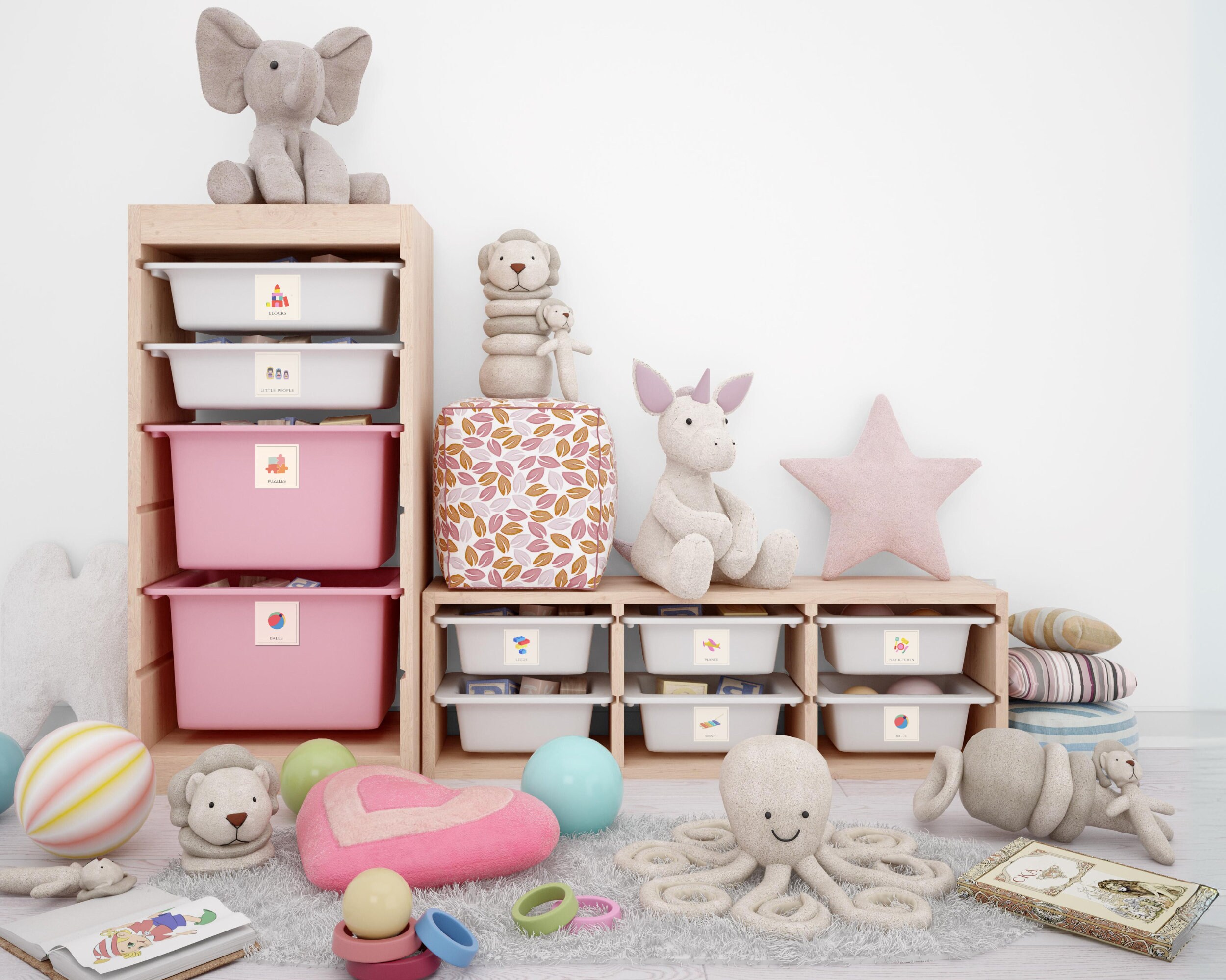 Toy Bin Labels Editable Canva Labels Playroom Labels Digital Download ...