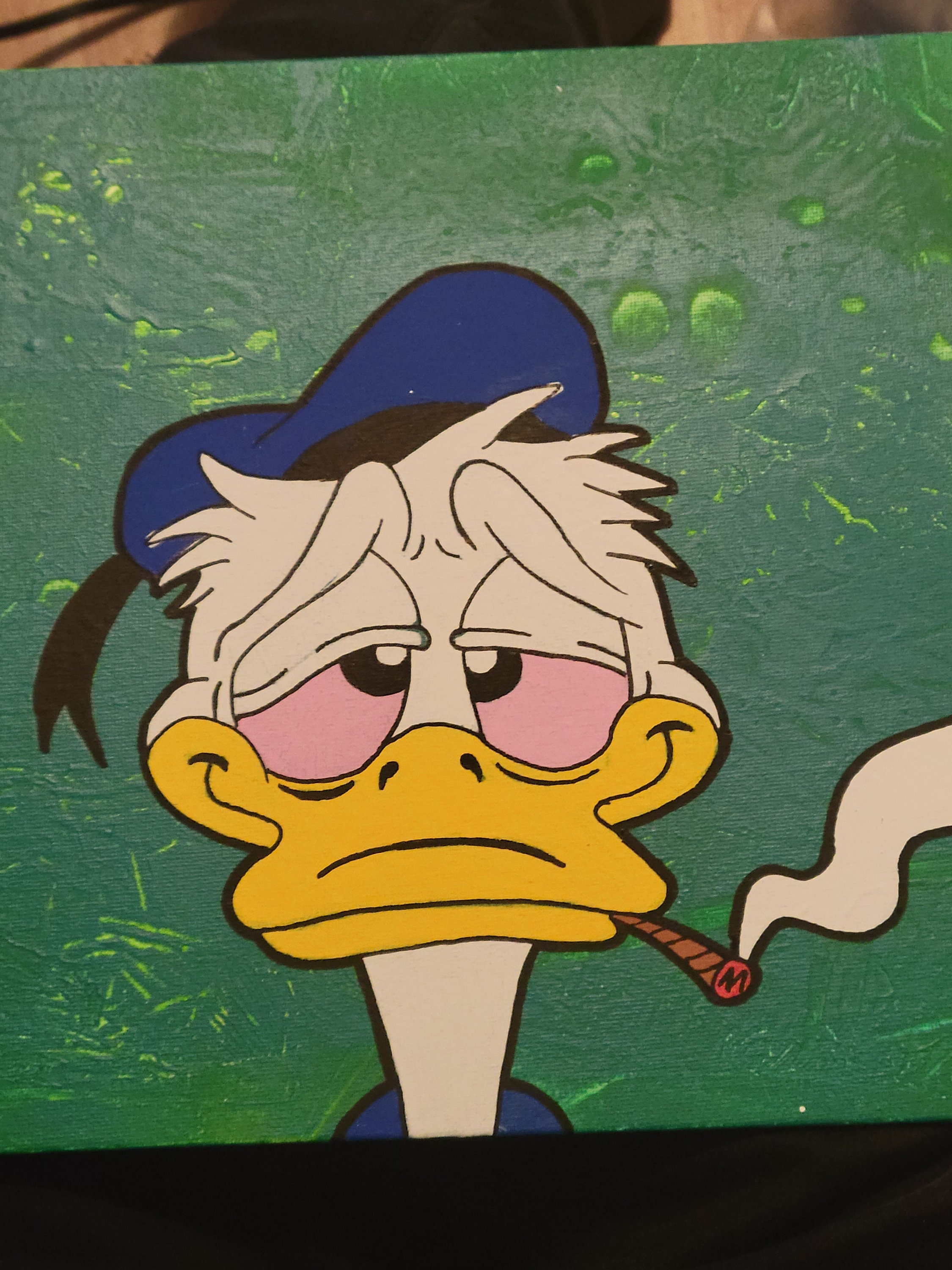 Donald Duck Smoking Weed