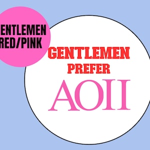 AOII Game Day Button, Buttons AOII Merch 3 Inch AOII Game Day Buttons ...