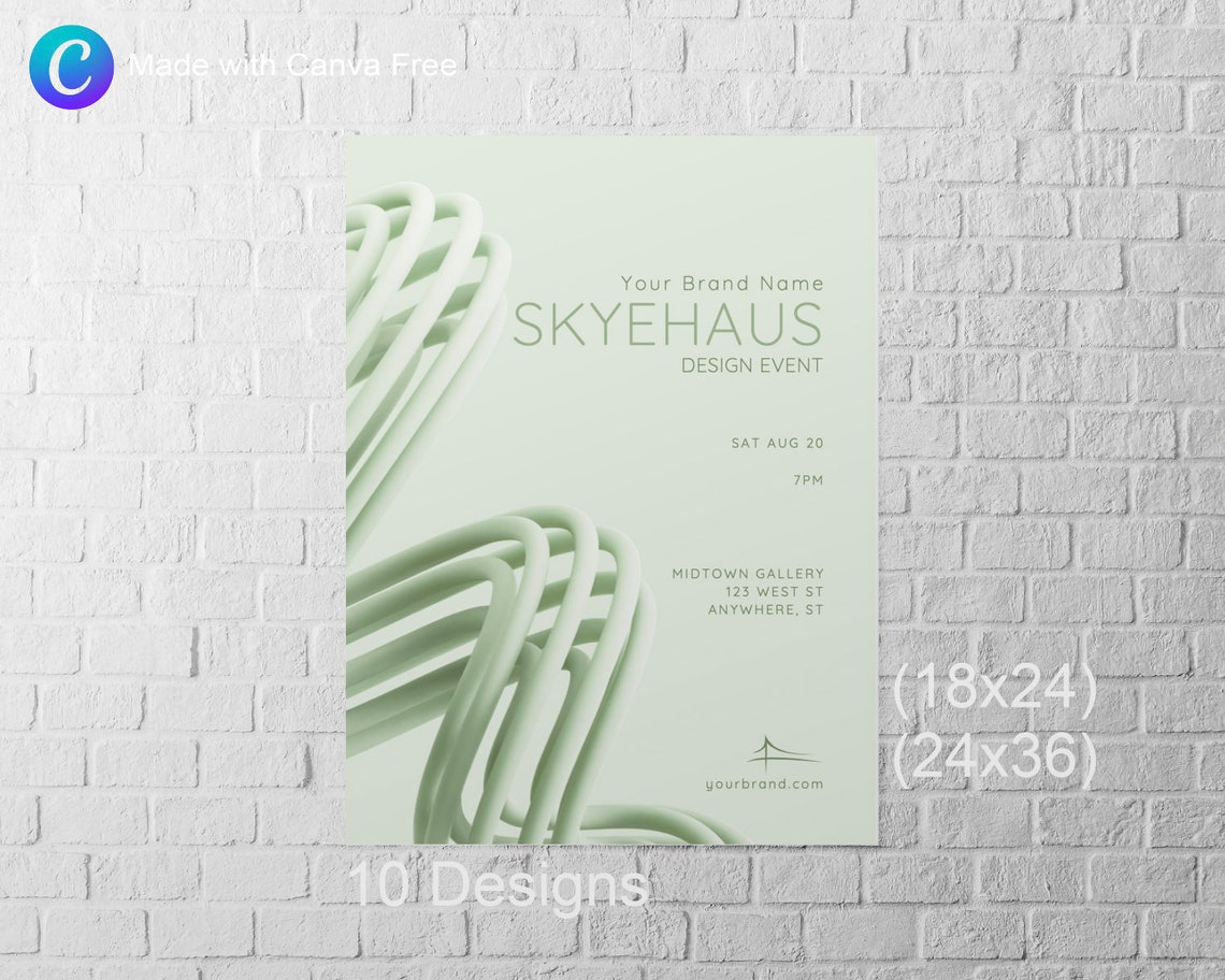 10 Editable Modern Design Poster Templates Event Poster Template Party ...