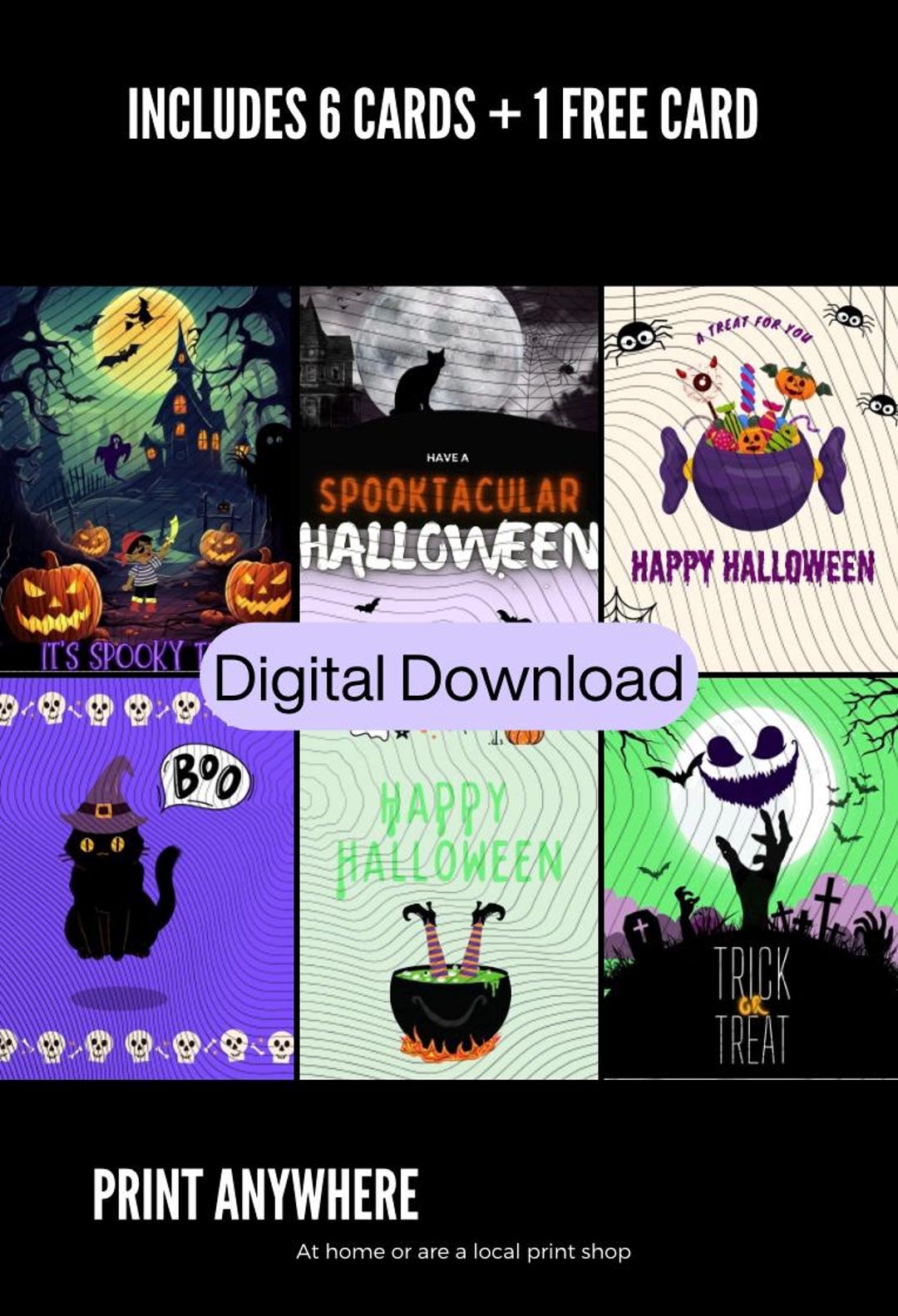 Halloween Printable Treat/goodie Bag Tags, Gifts for Classmates ...