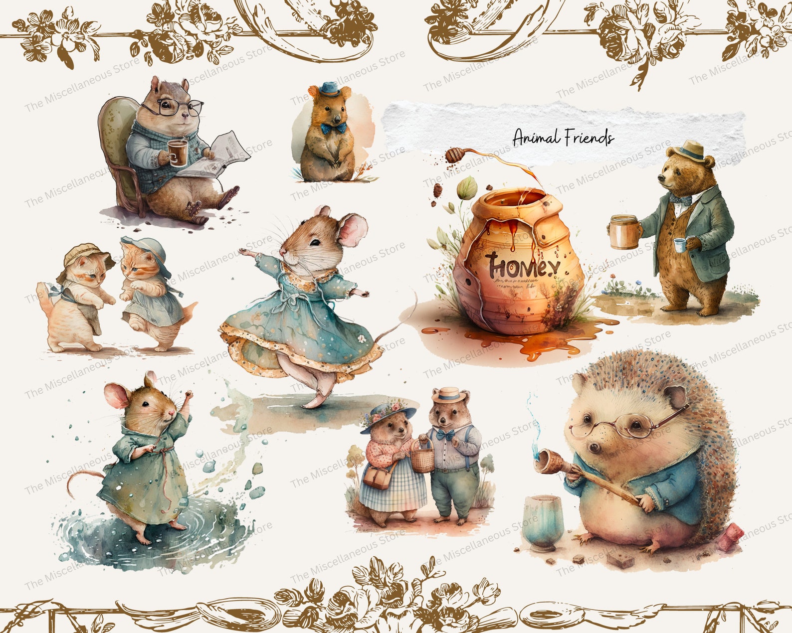 Peter Rabbit Clip Art | Bunnies an Animal Friends | Water Color ...