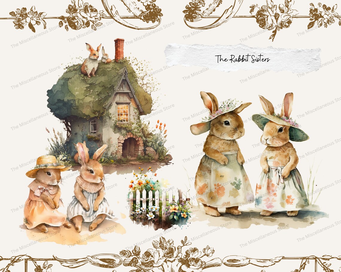 Peter Rabbit Clip Art | Bunnies an Animal Friends | Water Color ...