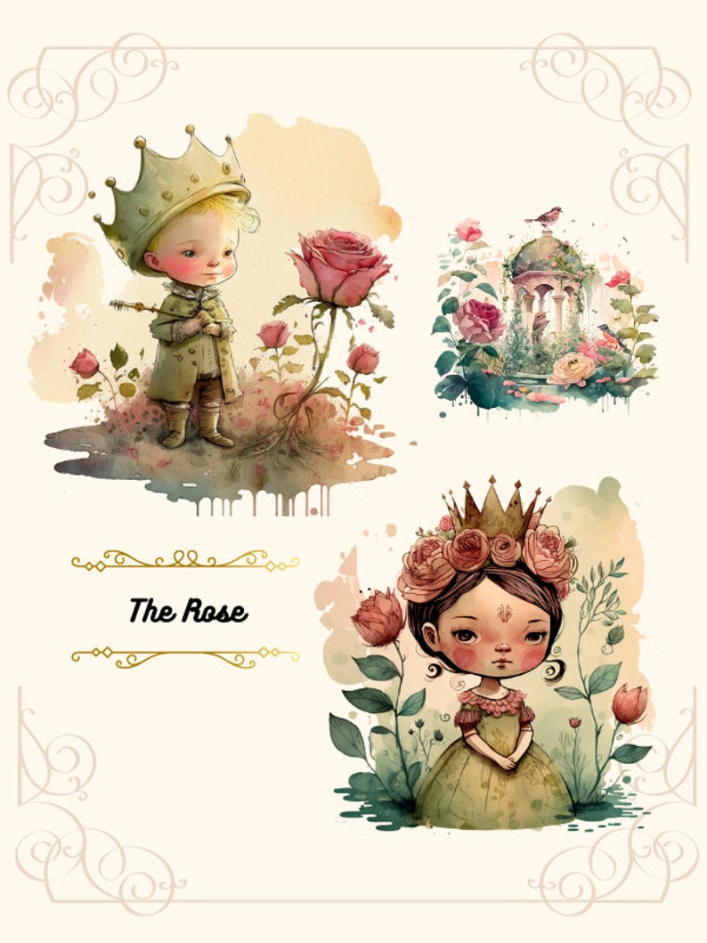 Little Prince Clipart | Water Color Illustrations | Instant Digital ...