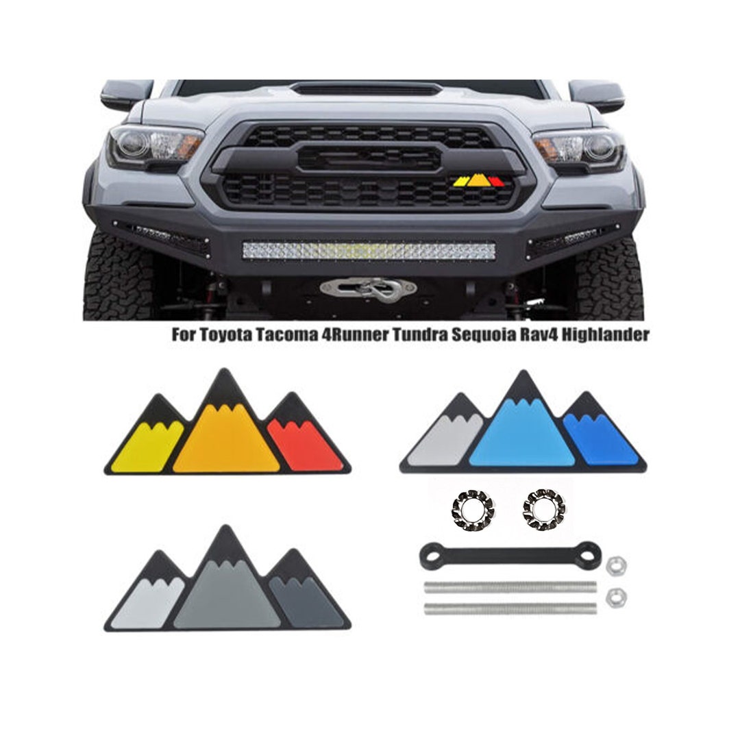 Tri-color 3 Colors TRD Badge Emblem for Grille Toyota Tacoma 4runner ...