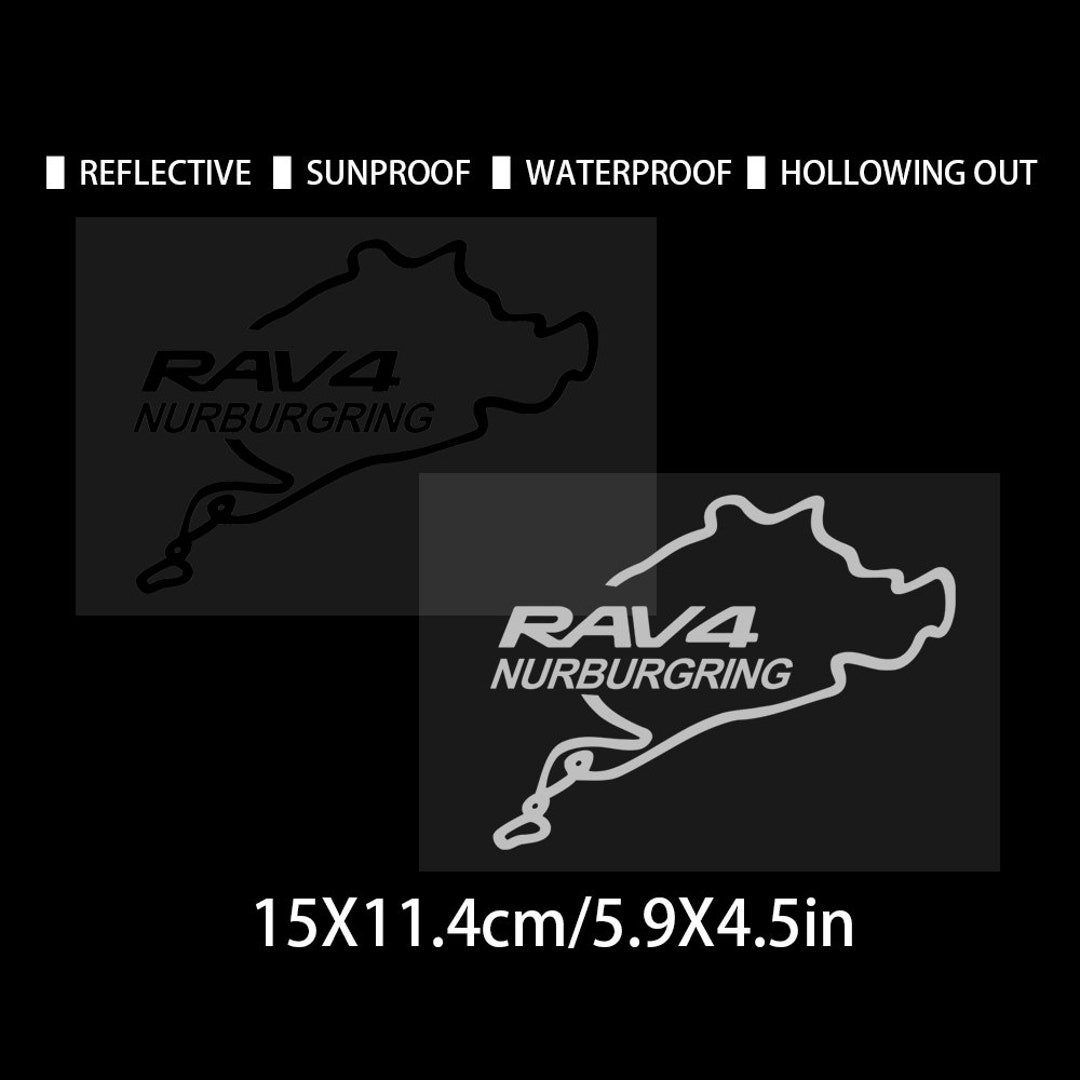 Reflective Sport Racing Car Sticker Stickers Vehicle Decal Logo RAV4 - Etsy