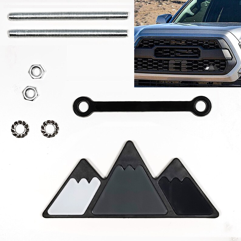 Tri-color 3 Colors TRD Badge Emblem for Grille Toyota Tacoma 4runner ...