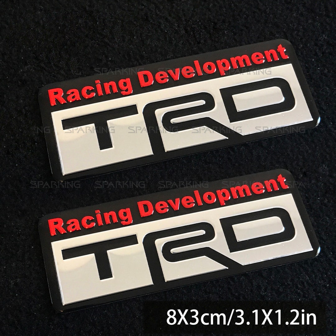 TRD Pro Sports Aluminum Metal Emblem Badge Stickers Decal Toyota ...