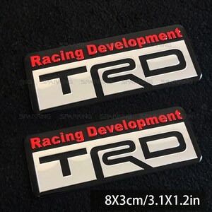 TRD Pro Sports Aluminum Metal Emblem Badge Stickers Decal Toyota ...