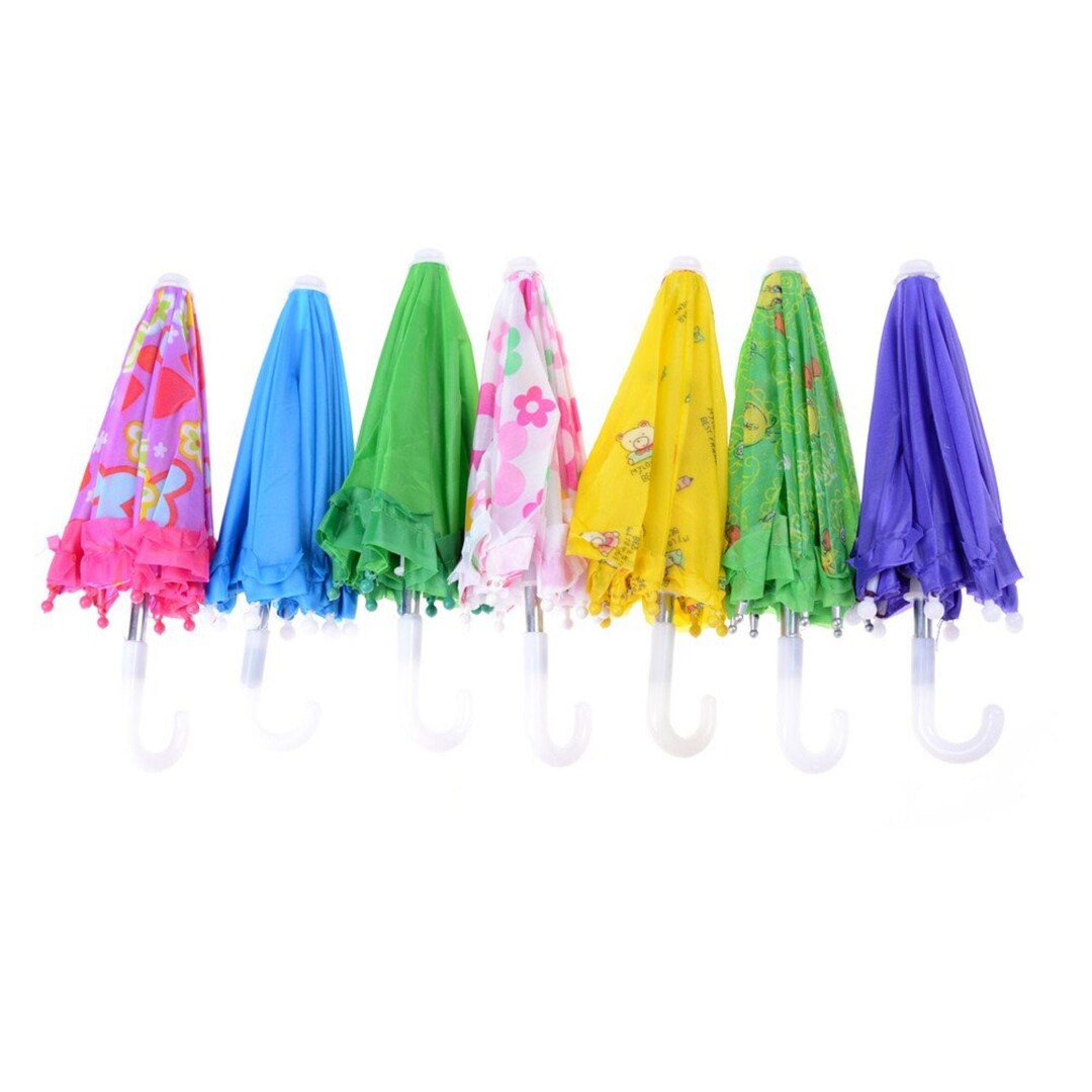Miniature Random Color Umbrella Dollhouse Umbrella Barbie - Etsy