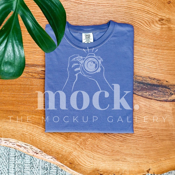 Comfort Colors Mystic Blue Mockup - Etsy