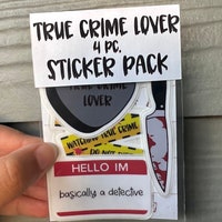 True Crime Club Sticker Sheet - Etsy