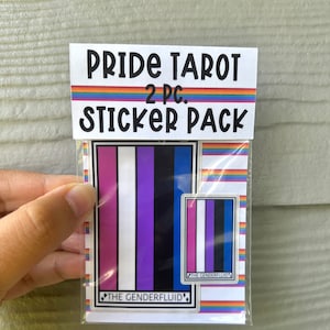 Gender Fluid Pride Stickers, Pride Tarot Sticker Pack, Pride Stickers ...