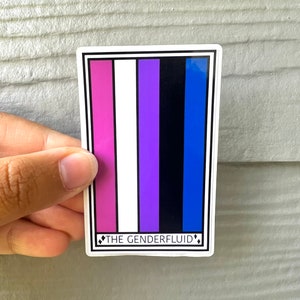 Gender Fluid Pride Stickers, Pride Tarot Sticker Pack, Pride Stickers ...