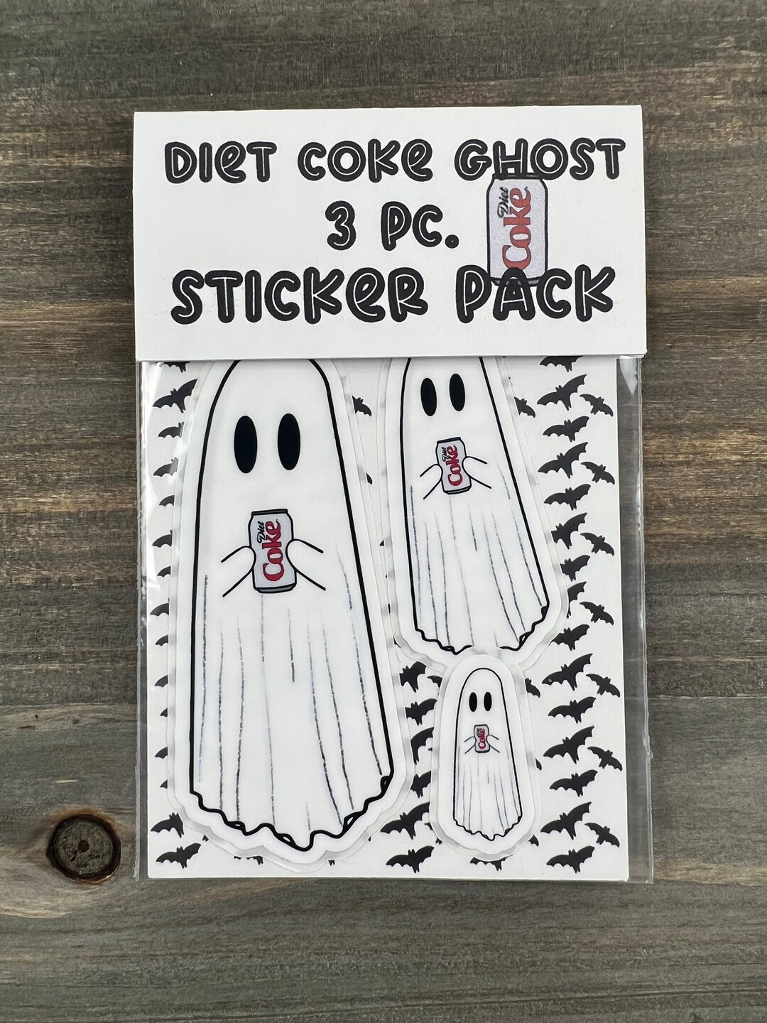 Diet Cola Ghost Sticker Pack - Etsy