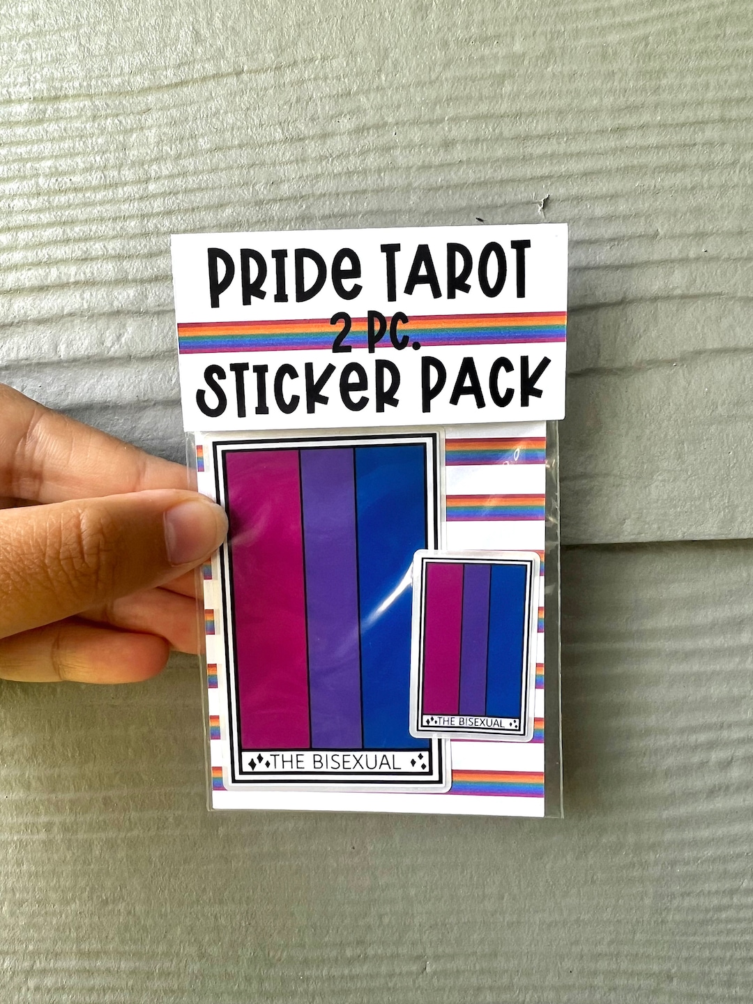 Bisexual Pride Stickers, Pride Tarot Sticker Pack, Pride Stickers ...