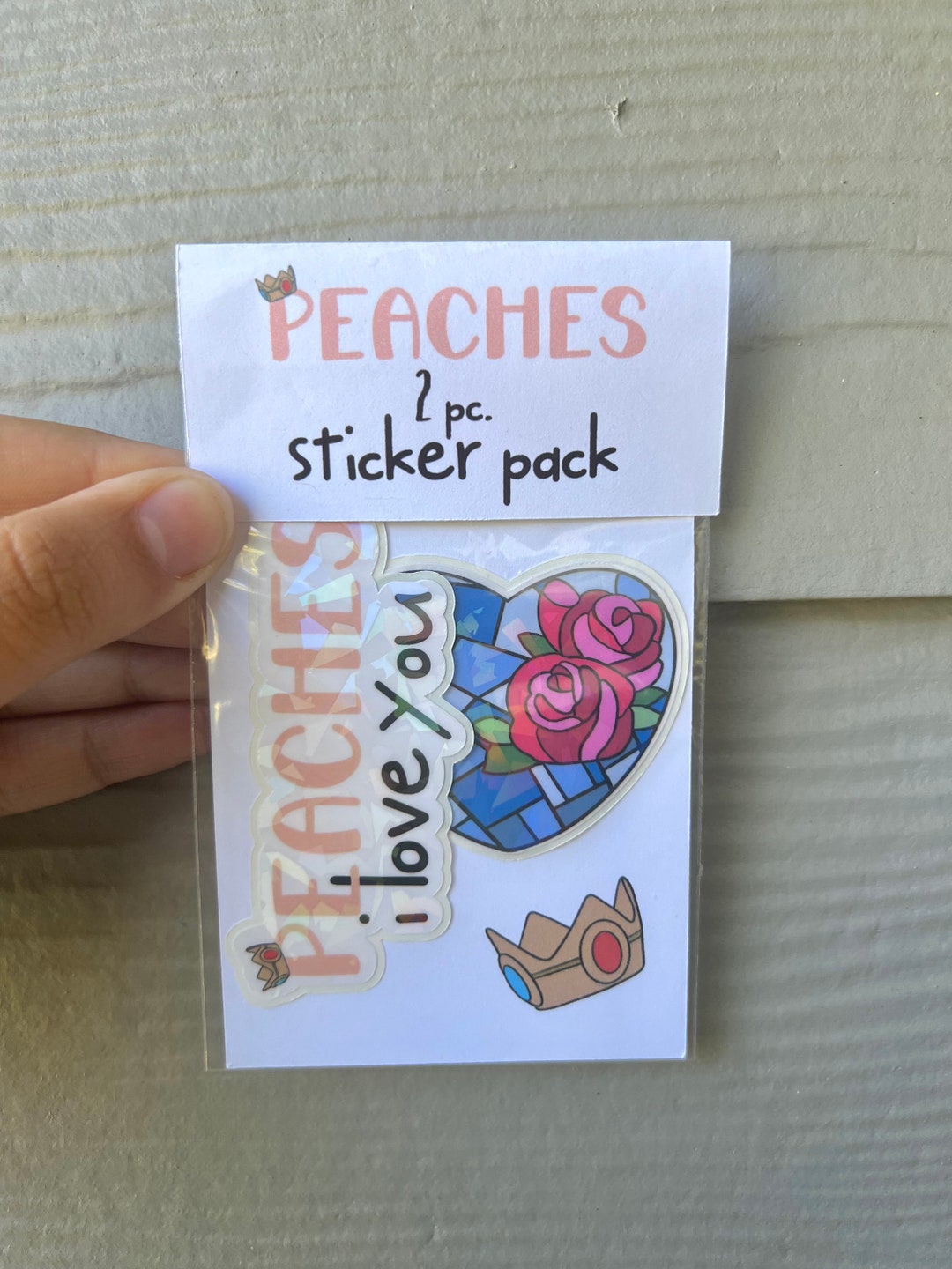 Peaches Sticker Pack, Water Resistant Stickers, Phone Stickers, Laptop ...
